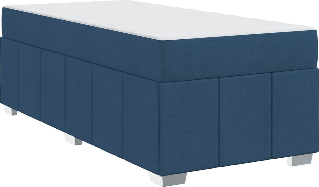Rám postele s matrací Modrá 90 x 200 cm textil 3398264