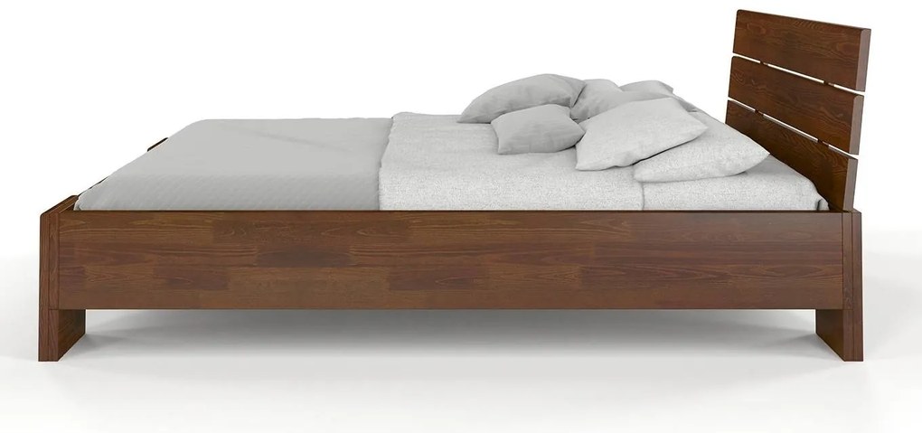 Prodloužená postel s úložným prostorem Arhus - borovice   , Borovice přírodní, 200x220 cm