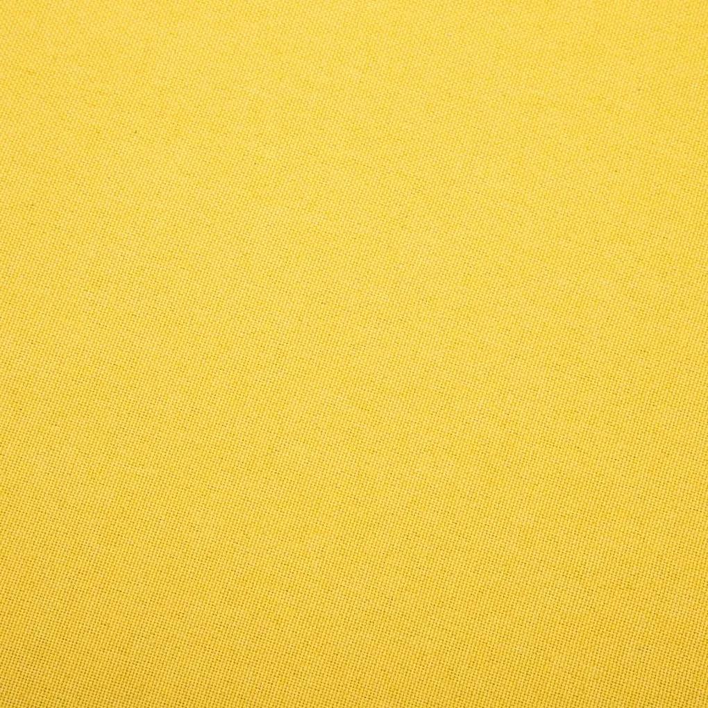 Křeslo Devol s textilním čalouněním - žluté | 73x66x77 cm