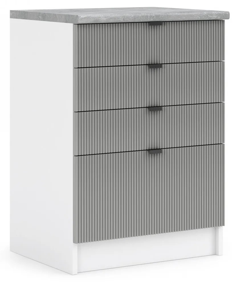 Kuchyňská skříňka spodní 60 cm - LAM SZ60 4SZ - Dvířka NELA