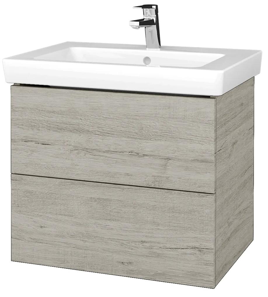 Dřevojas Koupelnová skříňka VARIANTE SZZ2 65 Varianta: N01 Bílá lesk / L01 Bílá vysoký lesk