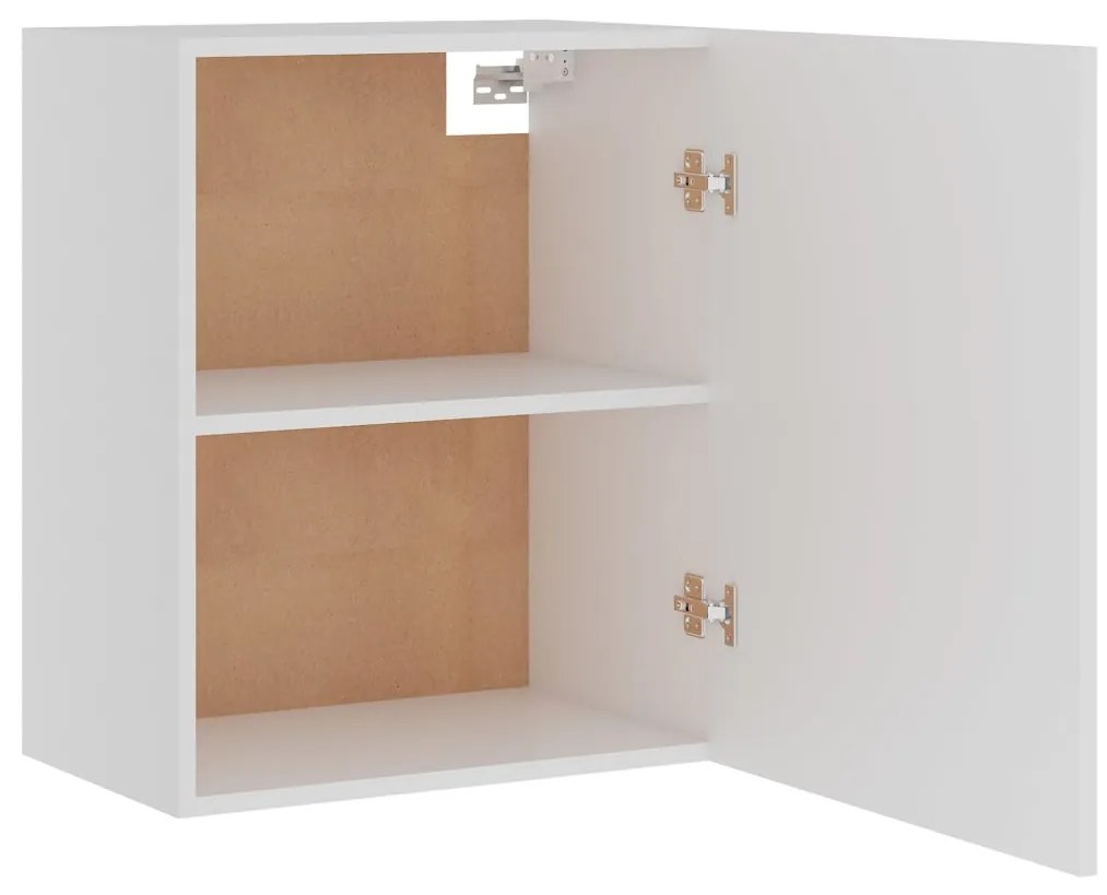 Závěsné skříňky 2 ks bílé 50 x 31 x 60 cm dřevotříska - Default Title