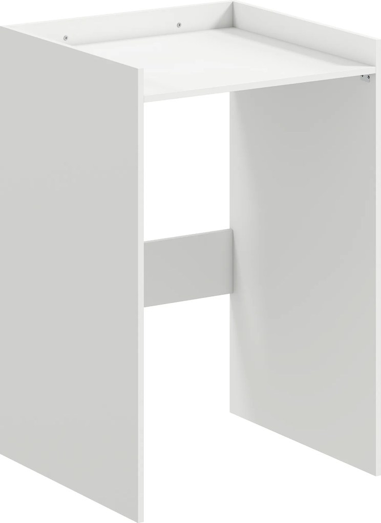 HOMCOM koupelnová skříňka na pračku s otevřenou policí — úsporná prádelní nika do malých koupelen, 64 × 60 × 97,5 cm, bílá