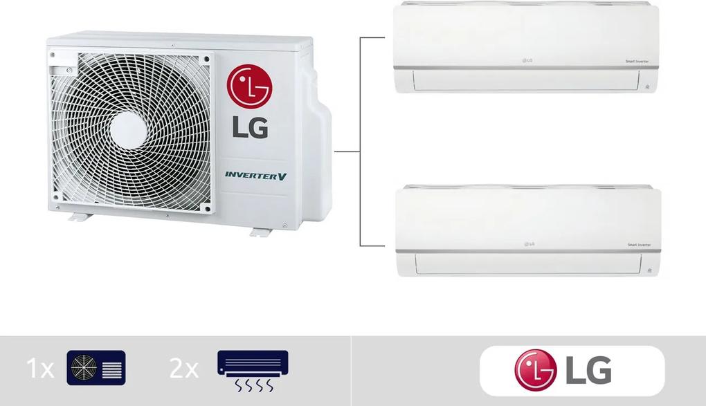 Klimatizace nástěnná Multisplit LG Standard Plus 1+2 s montáží | BIANO
