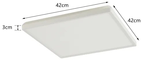 Brilagi - LED Koupelnové svítidlo ULTRA SLIM LED/24W/230V 42x42 cm bílá IP54