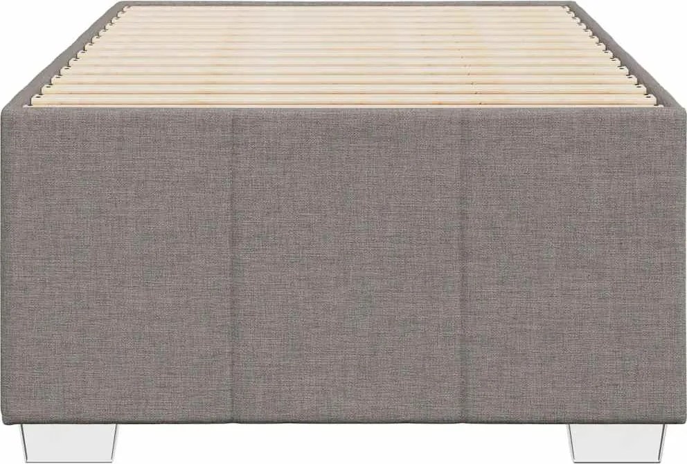 Rám postele bez matrace taupe 100 x 200 cm textil 3284815