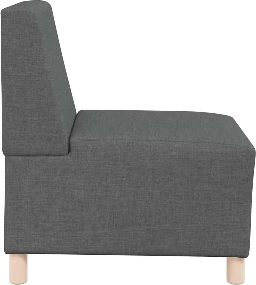 Modulová sedačka bez opěradel 2 ks Tmavě šedá textil 3399749