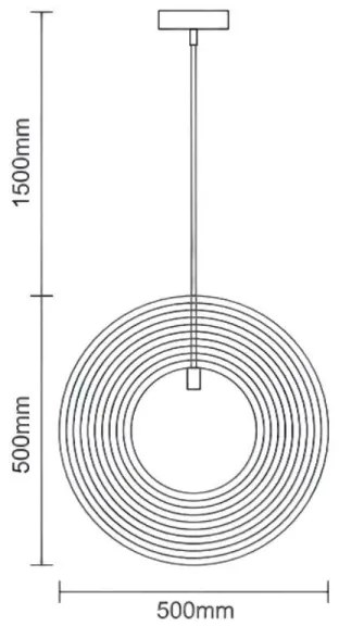 Dřevěný lustr na lanku 1xE27/60W/230V pr. 50 cm masiv/dýha/kaučukovník