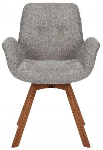 Designová židle Dub Baltic šedý otočná/ 44200
