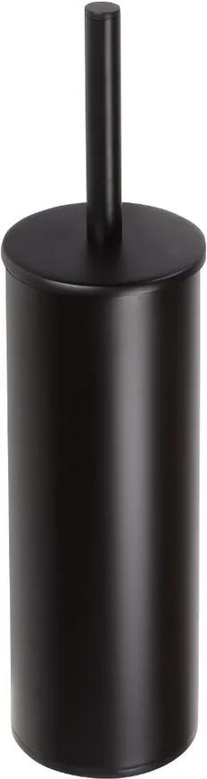 Sapho X-ROUND BLACK WC štětka válcová na postavení, černá (102313060)