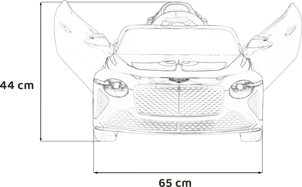 Ramiz Elektrické autíčko Bentley Bacalar pro děti +3 černé