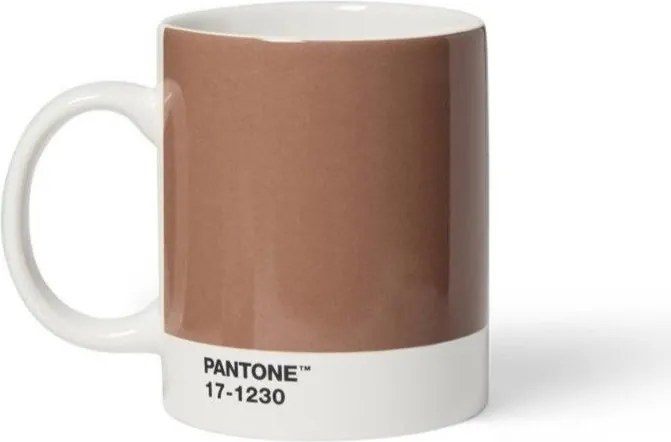 Světle hnědý porcelánový hrnek 375 ml Mocha Mousse 17-1230 – Pantone