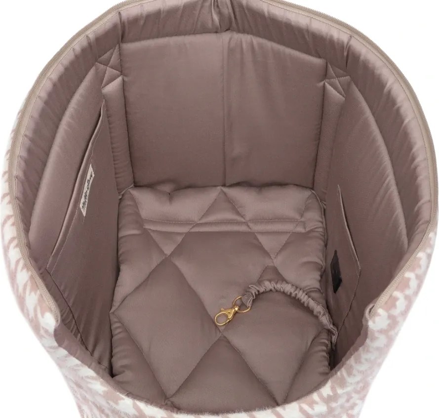 Muffin&Berry Cestovní taška pro psy Tweed Daphne růžová Velikost: S