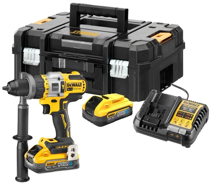 Aku bezuhlíková vrtačka DeWALT DCD999H2T 18V XR XRP, 2 aku