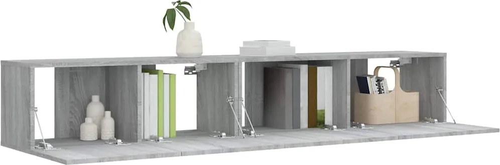 2dílný set TV skříněk šedý sonoma kompozitní dřevo 3120282