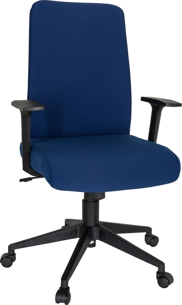 XXXLutz OTOČNÁ ŽIDLE, plochá tkanina, modrá, černá MID.YOU - Online Only kancelářské židle - 001918033602