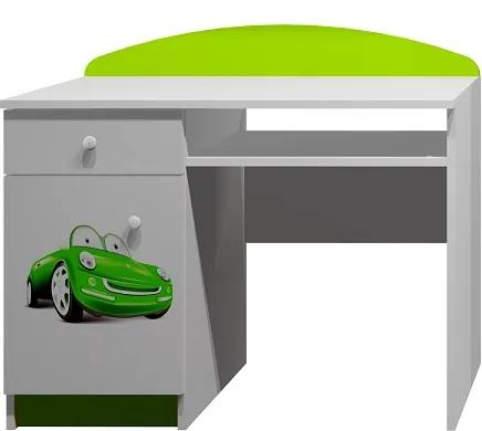 Dětský psací stůl 10 GREEN CARS Barva: ČERVENÁ / BÍLÁ, Potisk: NE