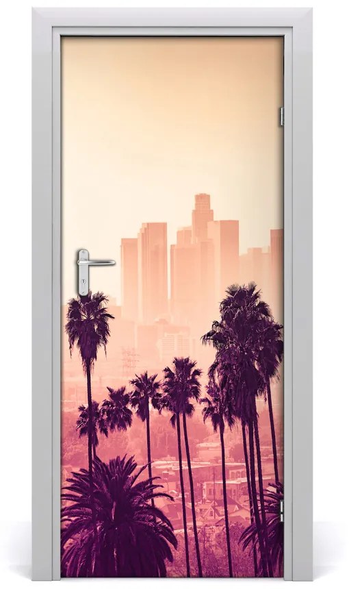 Fototapeta samolepící dveře Los Angeles město 75x205 cm