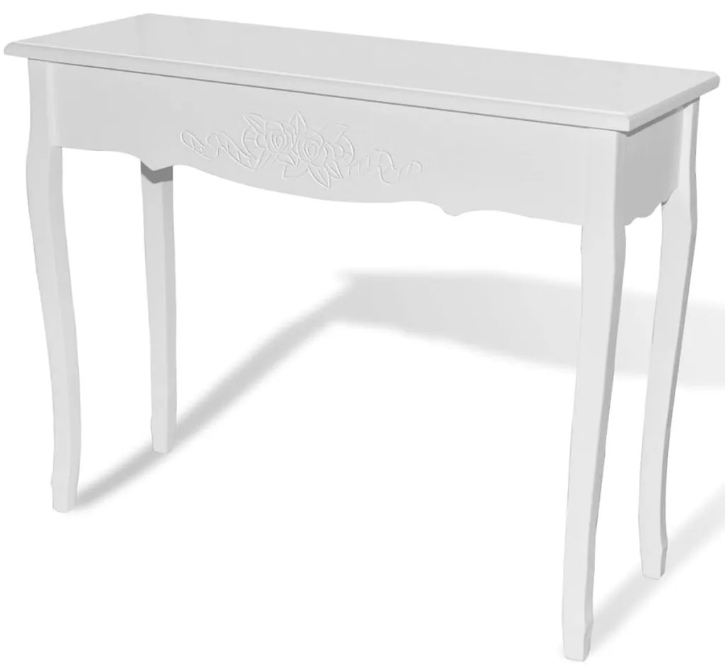 Toaletní konzolový stolek bílý 241144