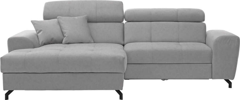 XXXLutz ROHOVÁ SEDAČKA, textil, světle šedá Carryhome - Sedací soupravy - 000812004405