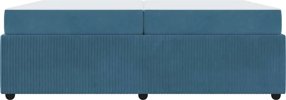 Rám postele Modrá 200 x 200 cm textil 3398442