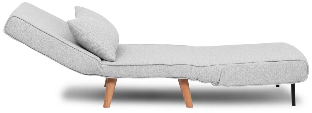 Hanah Home Rozkládací křeslo FOLDE šedé