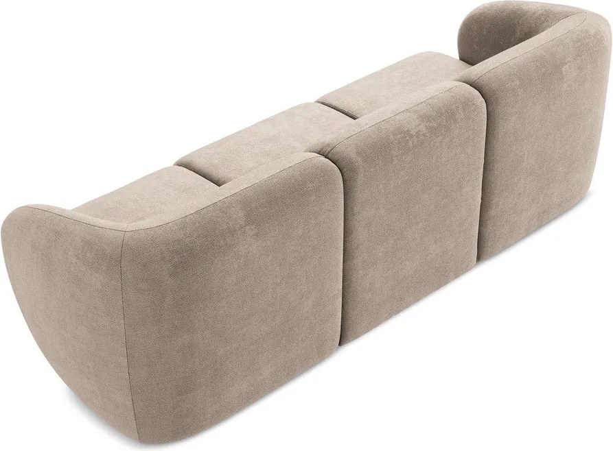Světle hnědá žinylková pohovka 244 cm Lani – Makamii