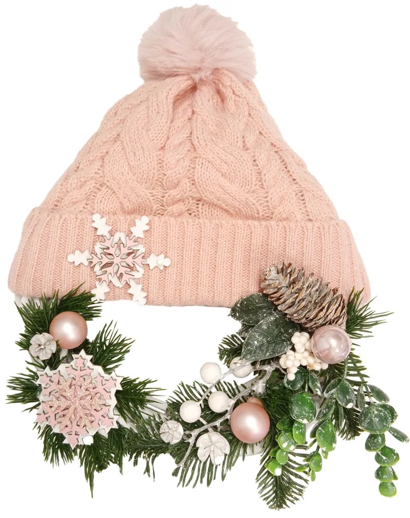 Adventní věnec růžový