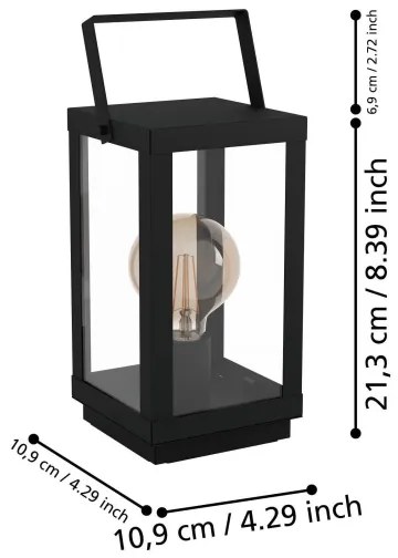 Eglo 43623 - Stolní lampa BRADFORD 1xE27/60W/230V