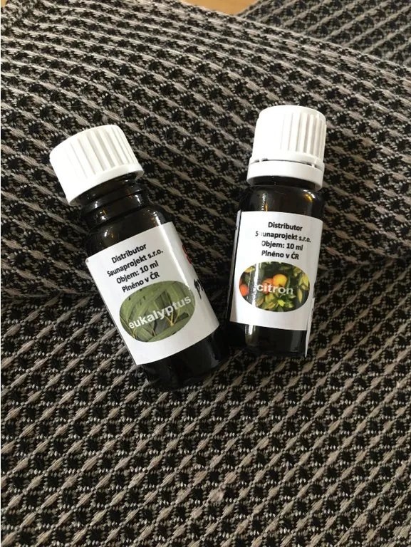 Saunaproject set esencí do sauny eukalypt 10ml a citron 10ml