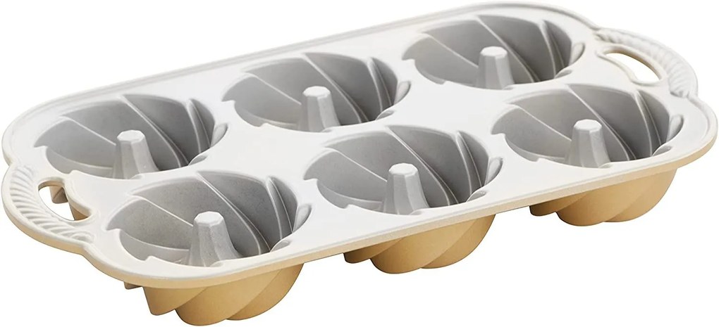 Nordic Ware forma na 6 malých bábovek zlatá 6x160 ml