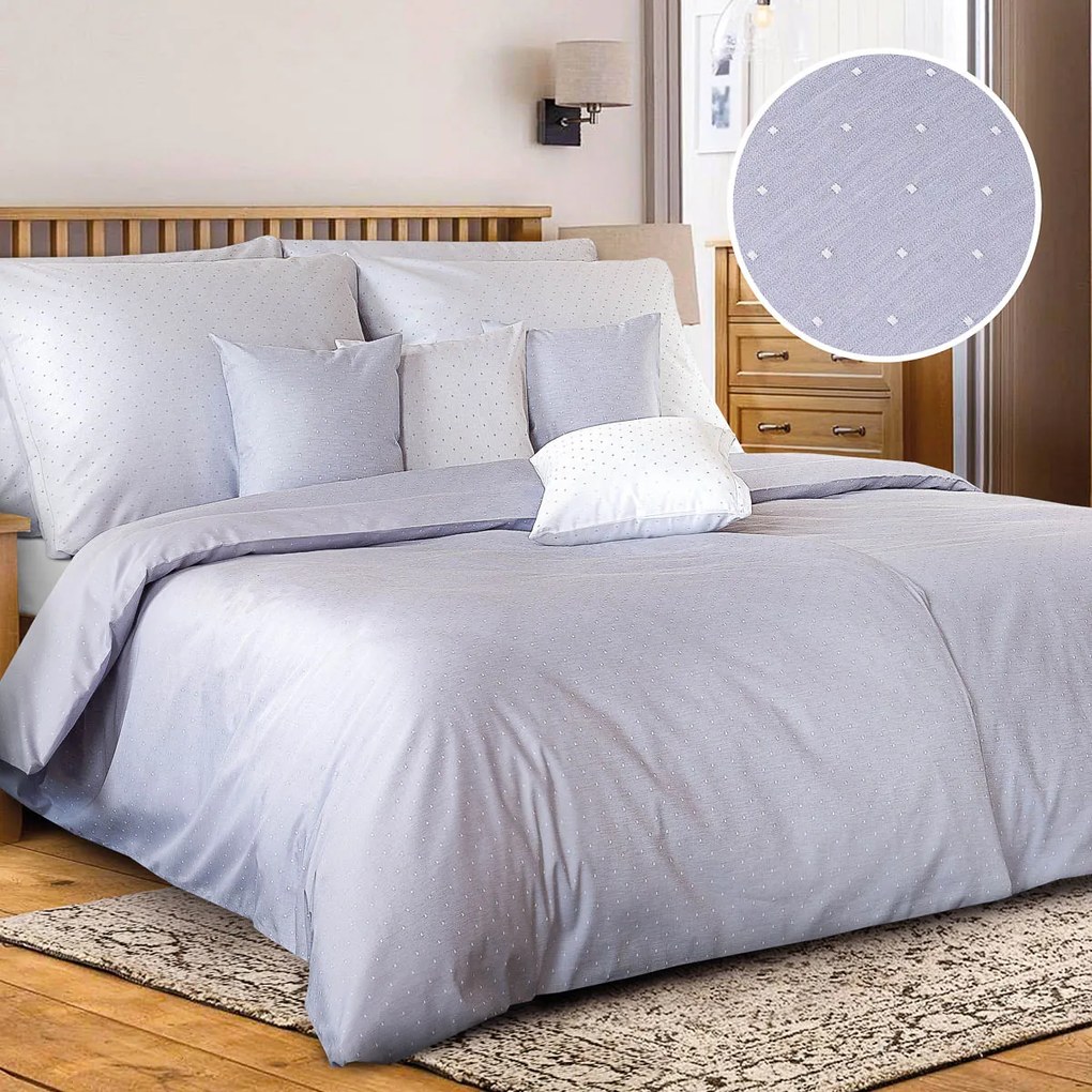 Povlečení Veba GEON Puntík lila Velikost: 200x200 cm + 2x 70x90 cm