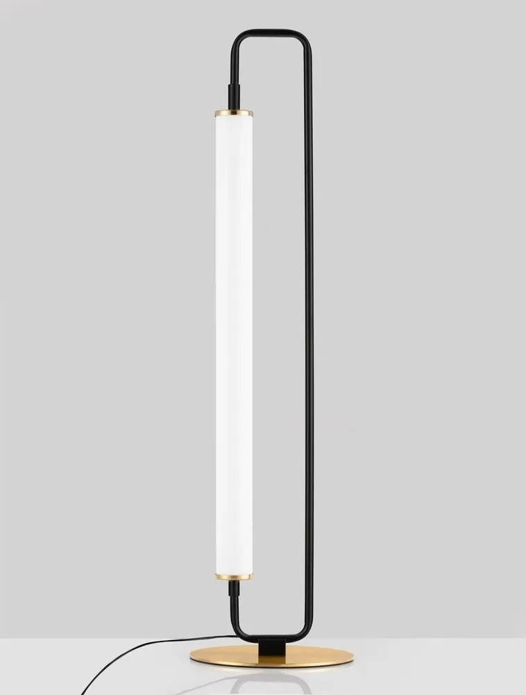 Bílá/matně černá kovová LED stolní lampa (výška 68 cm) Wetro – Nova Luce