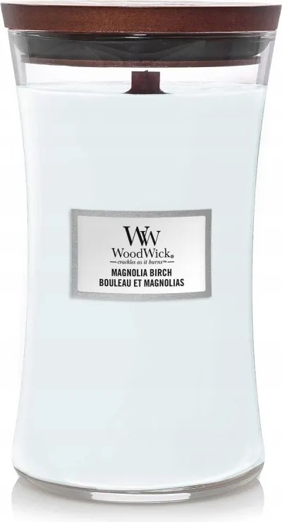 WoodWick svíčka velká Magnolie Birch