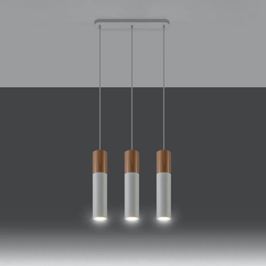 Sollux Lighting Závěsné svítidlo PABLO 3 bílé