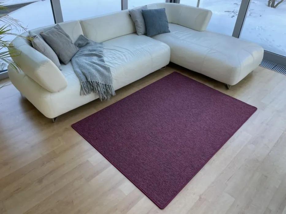Vopi Kusový koberec Astra vínová Kulatý 120 cm průměr