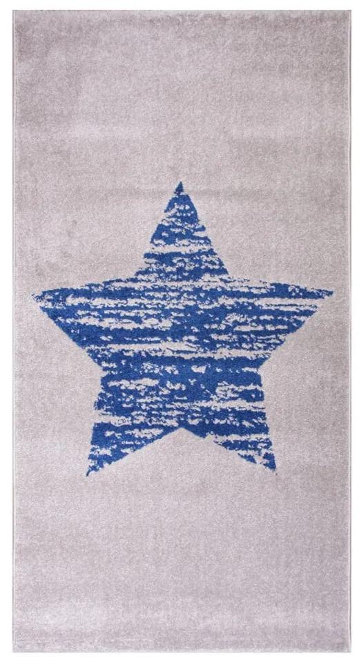 Dětský modrý koberec Nattiot Lucero, 80 x 150 cm