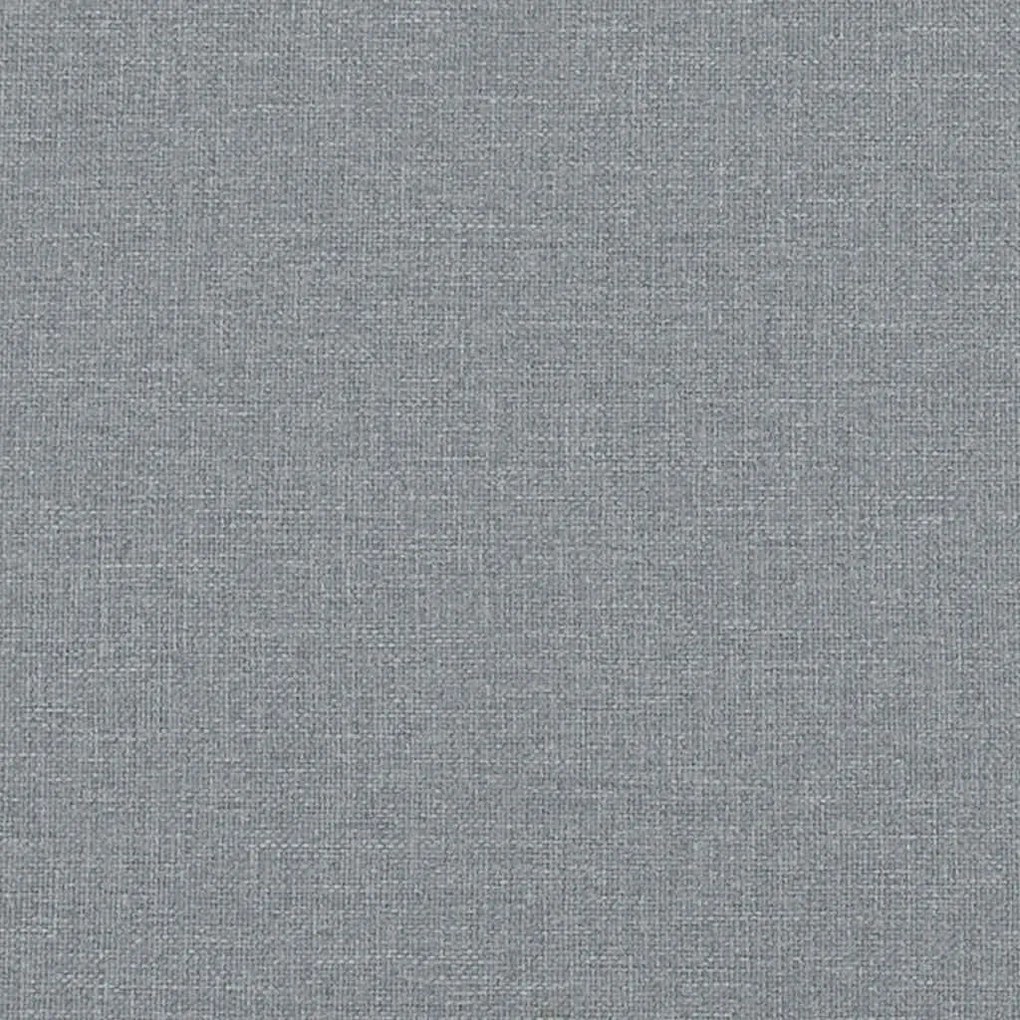 Postel s boxspringem s čelo Světle šedá 140 x 200 cm textil 3341896