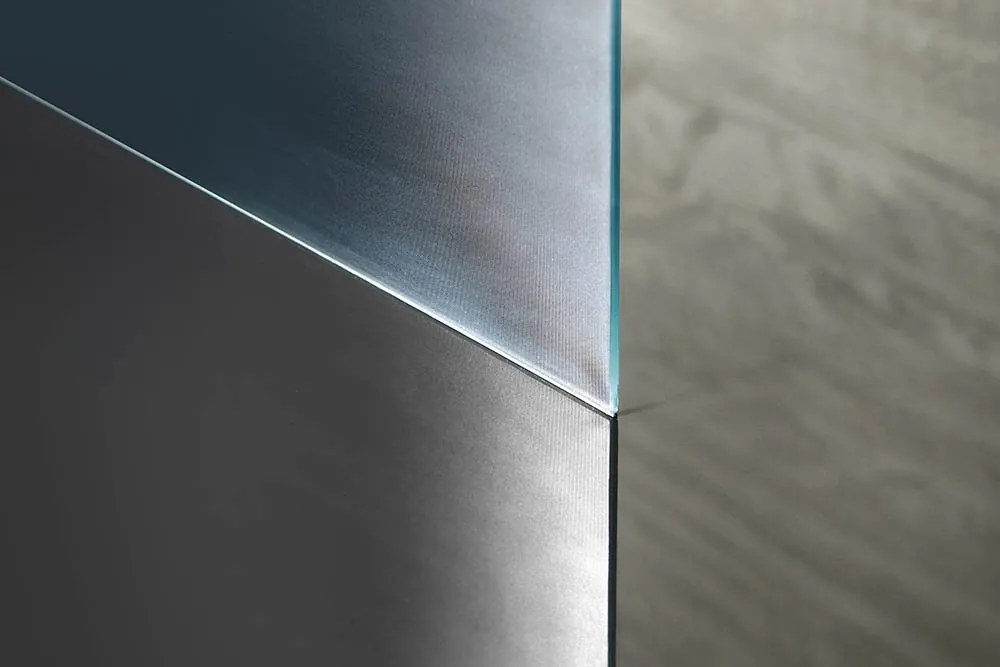 Aqualine Sapho, WALK-IN stěna k instalaci na zeď se vzpěrou, jednodílná, 700 mm, matné sklo