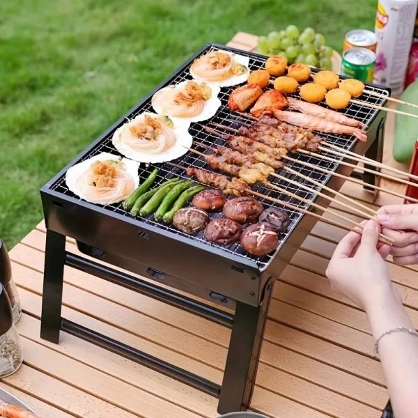 BBQ 74/320 Skládací turistický gril přenosný
