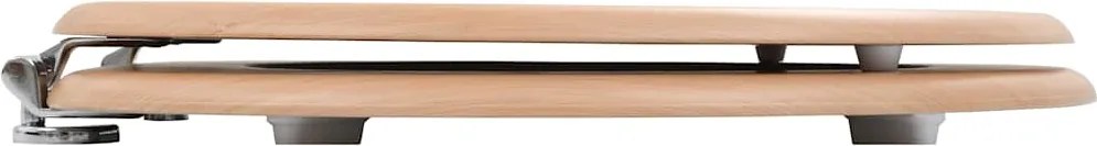 WC sedátko 2 ks s víky MDF motiv bambusu 276995
