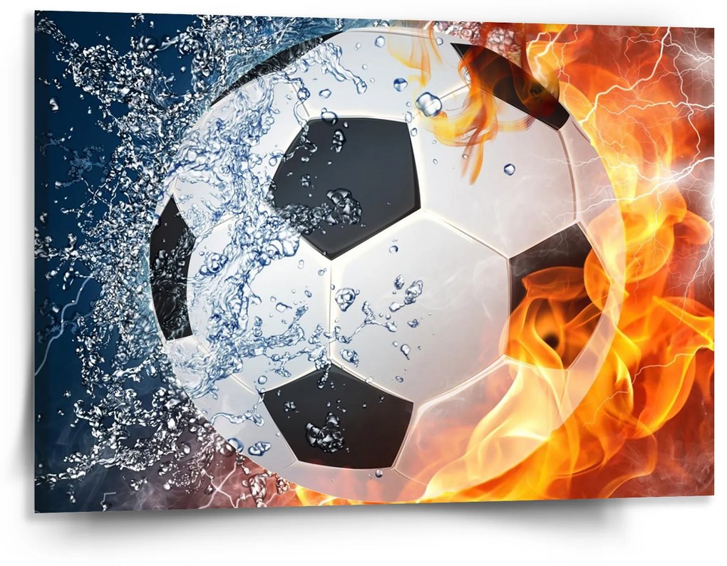 Obraz SABLIO - Fotbalový míč 150x110 cm