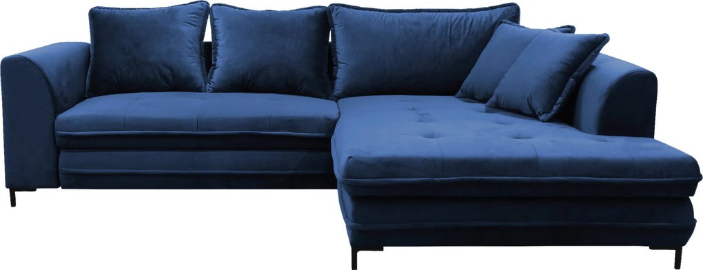 XXXLutz ROHOVÁ SEDAČKA, textil, královská modrá Livetastic - Sedací soupravy - 001574004313