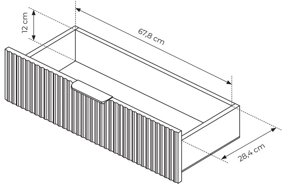 LANTE č | komoda B 163 6s | 163,2 cm | černá