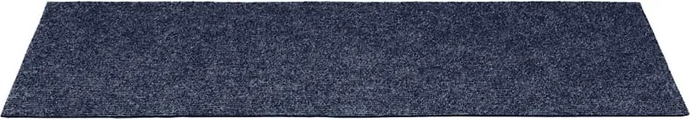 Schodové rohože samolepicí 30 ks 60 x 25 cm šedomodré obdélníkové 3365708