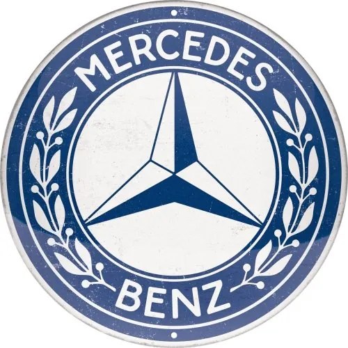 Postershop Plechová cedule: Mercedes-Benz - Logo- 35x35 cm