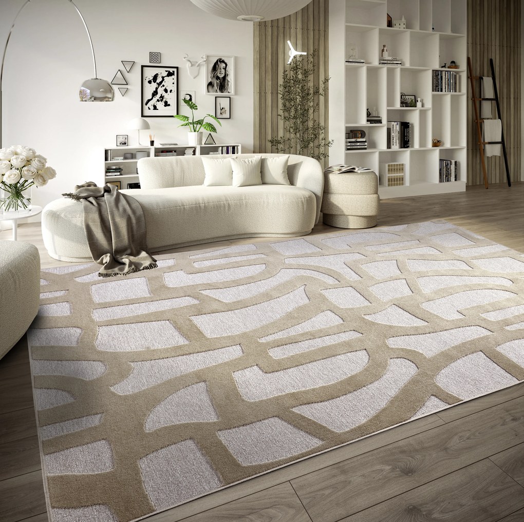 Villeroy & Boch Kusový koberec 106144 Cream, 200x290, béžová, ložnice