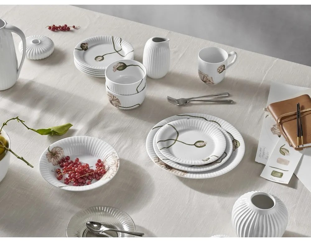 Bílý porcelánový hrnek Kähler Design Hammershøi Poppy, 330 ml