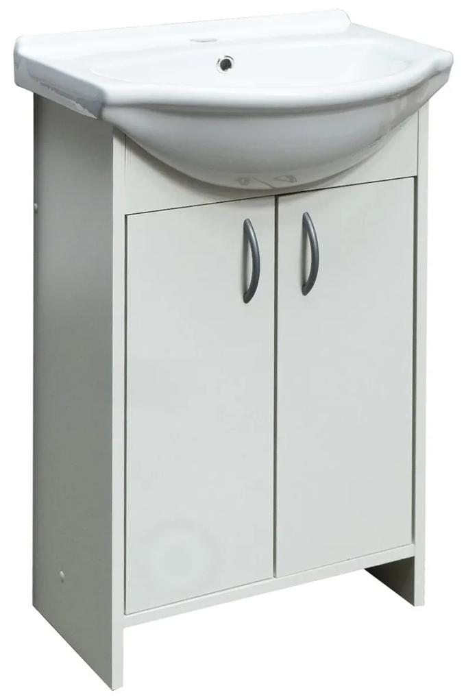 Koupelnová skříňka s umyvadlem Multi Praxis 51,7x41,2 cm bílá SPAMELIA