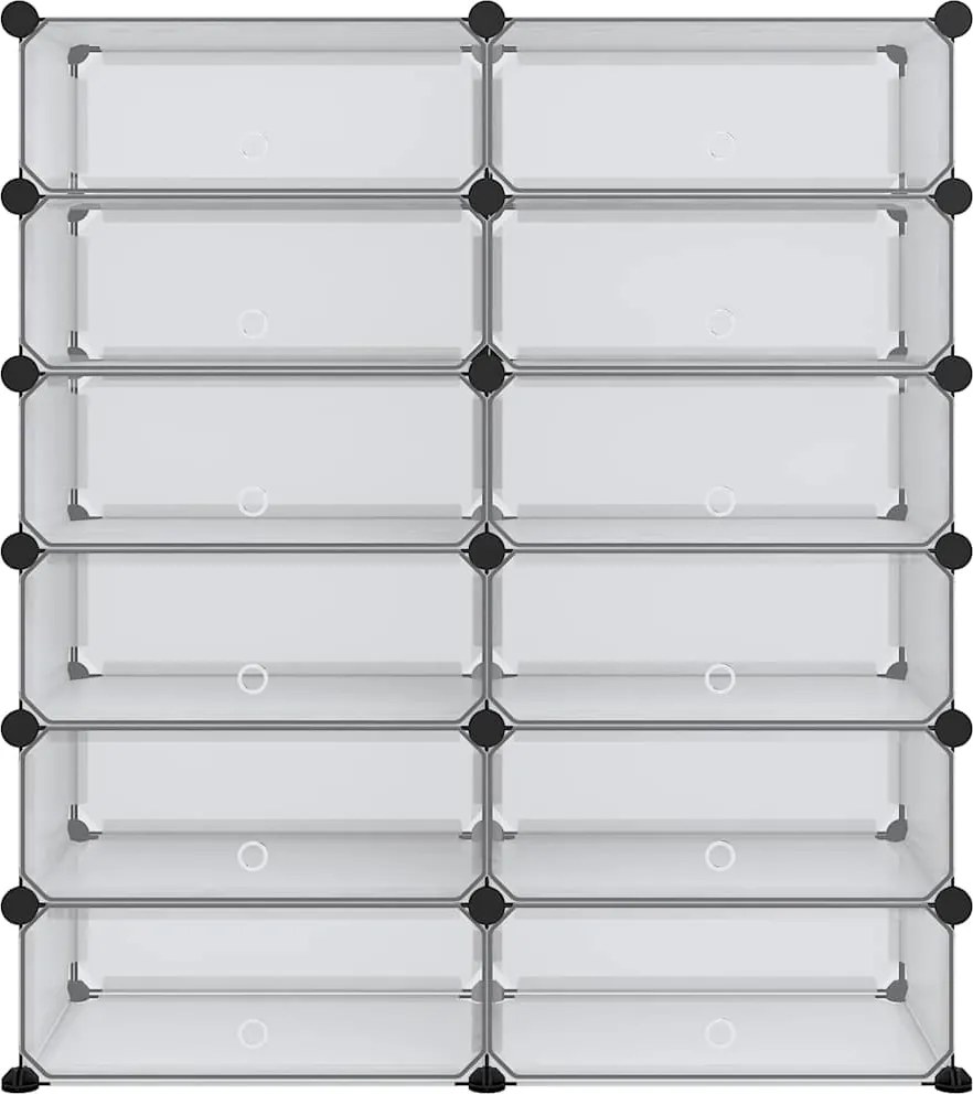 Botník průhledný 94,5 x 36,5 x 106 cm PP 340564